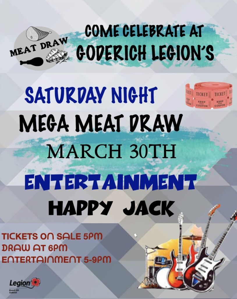 Meat Draw/Entertainment - Goderich Legion Branch 109